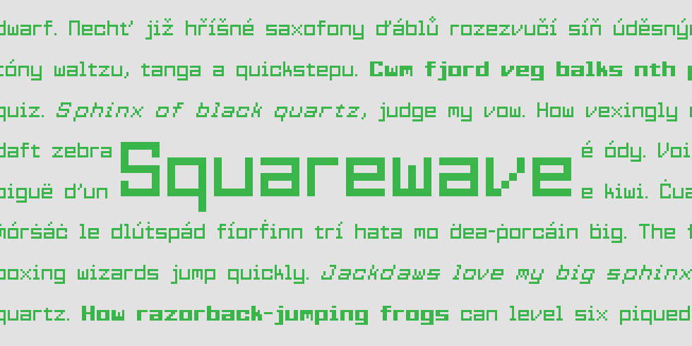 Squarewave - New font! - Font End Dev